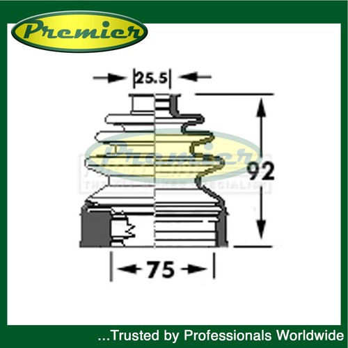 Premier Front Inner Outer CV Joint Boot Set Fits Pathfinder Discovery ...