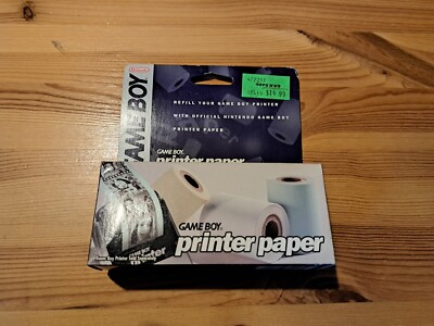 Nintendo Game Boy Printer Paper 2 Factory Sealed Rolls In Original Box ...