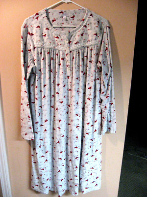Womens Pale Gray wRed Cardinals SECRET TREASURES Stretch Fleecy ...