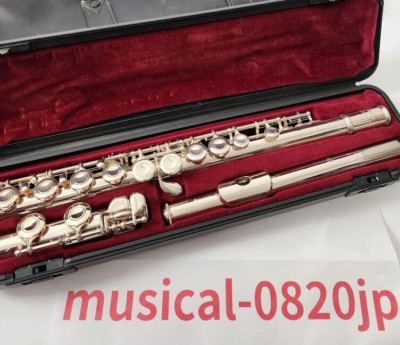 Yamaha Flute YFL-221SII Nickel Silver Musical instrument Hard case | eBay