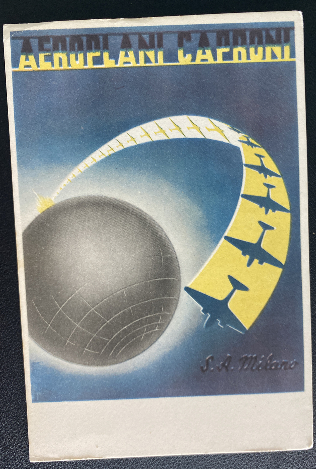 Mint Italy Picture Postcard Caproni Airplane Flight Milano | eBay