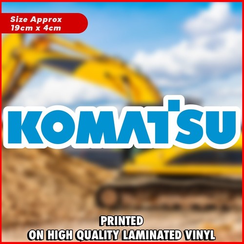 Komatsu Sticker Decal Tradie Bumper Sticker Decal For Ute 4x4 Car ...