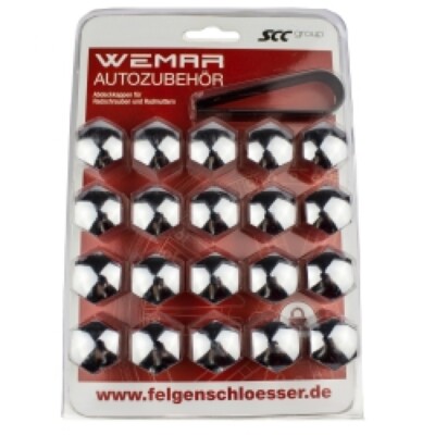 20x Radschraubenkappen Abdeckkappen für Radschrauben Radmuttern SW 22 ...