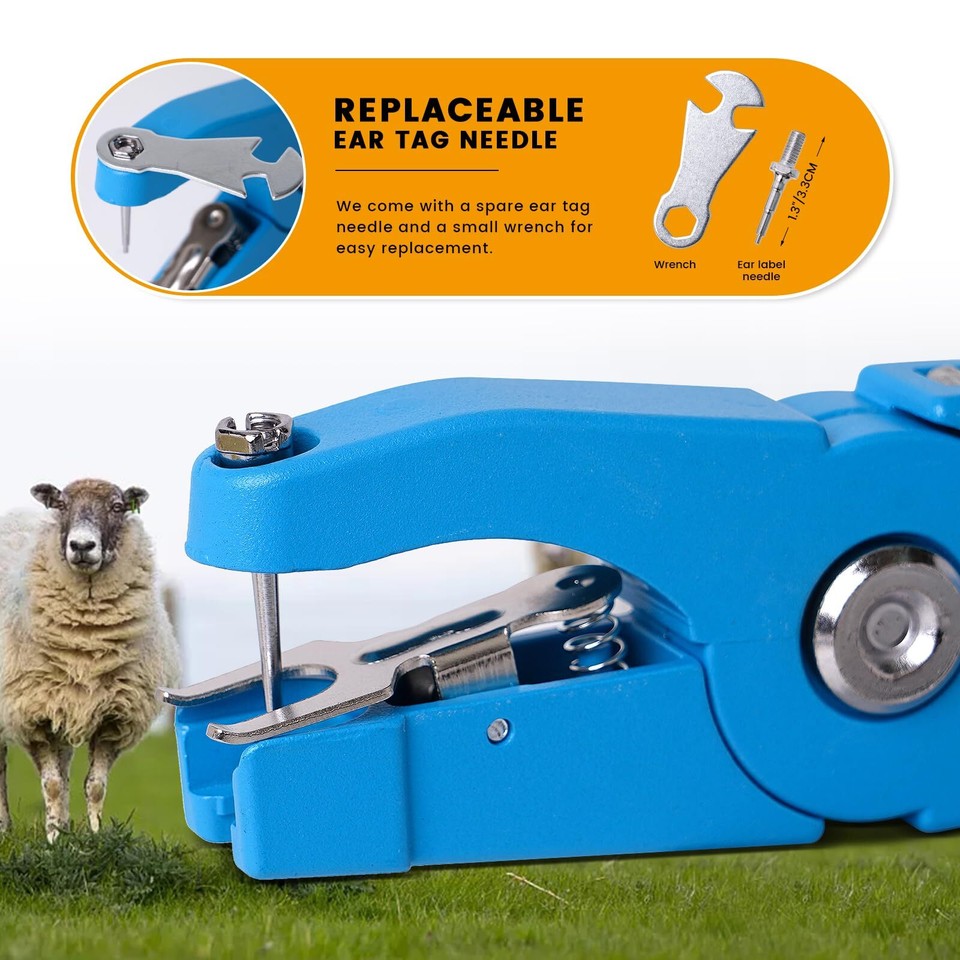 Cattle Ear Tag Applicator Cow Ear Tag Pliers Cattle Ear Tagger | eBay