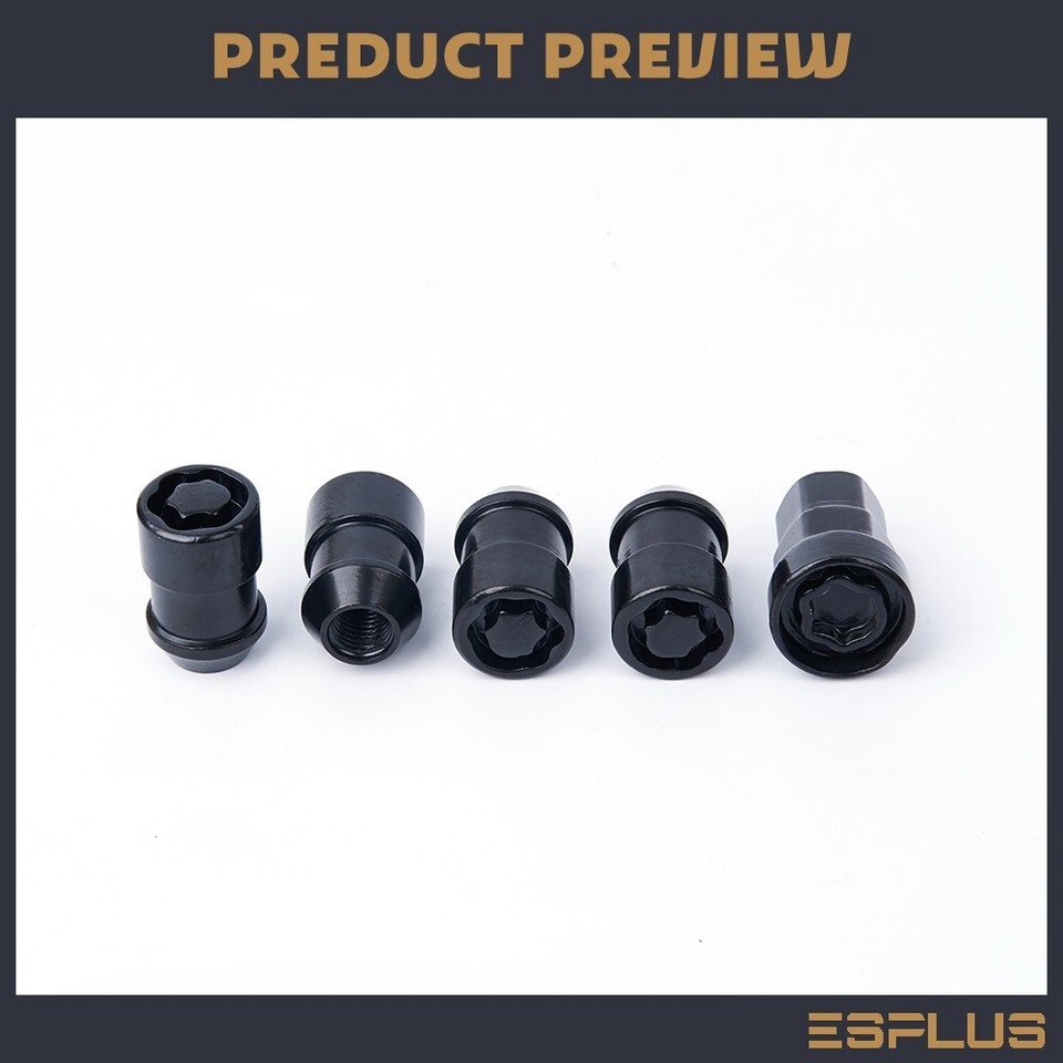 20 Pc Honda Wheel Lock M12x1.5 Black Fit Accord/BR-V/Civic/CR-V/CR-Z/HR ...