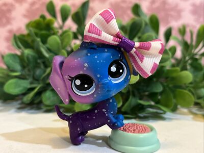 Littlest Pet Shop LPS Authentic Galaxy Cosmic Pounce Blue Purple ...