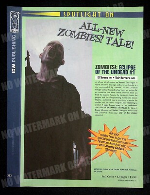 Zombies! IDW Publishing Comics 2006 Trade Print Magazine Ad Poster ...