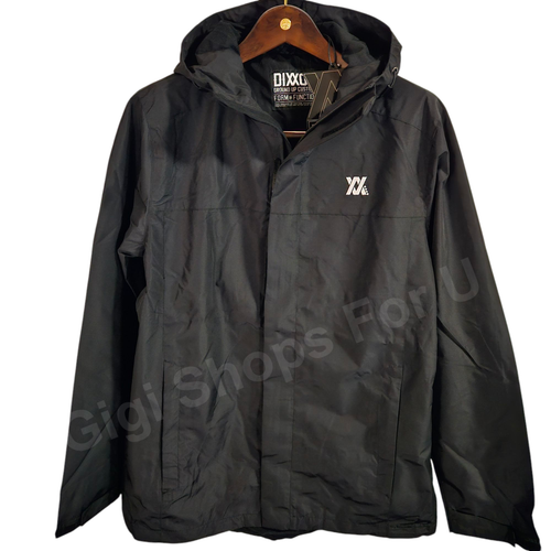 NWT Dixxon Flannel Co Mens Tech Jacket Medium Black Sleeves Hooded Windbreaker | eBay