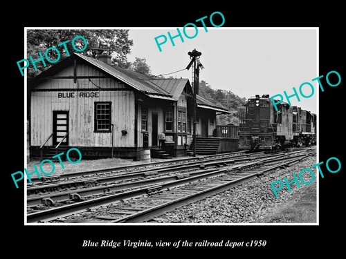 OLD 6 X 4 HISTORIC PHOTO OF BLUE RIDGE VIRGINIA VIEW OF THE RAILROAD ...