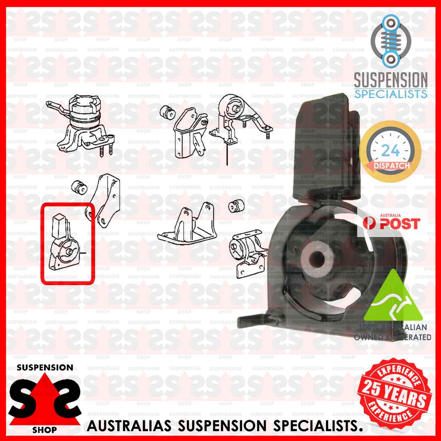 Front Mounting, Engine Suit TOYOTA Corolla 1.8 (ZZE122_, ZZE122R ...