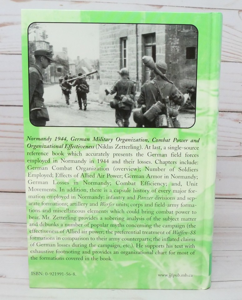 Normandy 1944, German Military Organization, Combat Power and ...