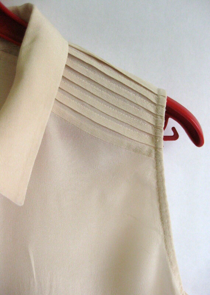 Massimo Dutti Half Button Silk Front Top Pastel Color Size XS Feminine ...