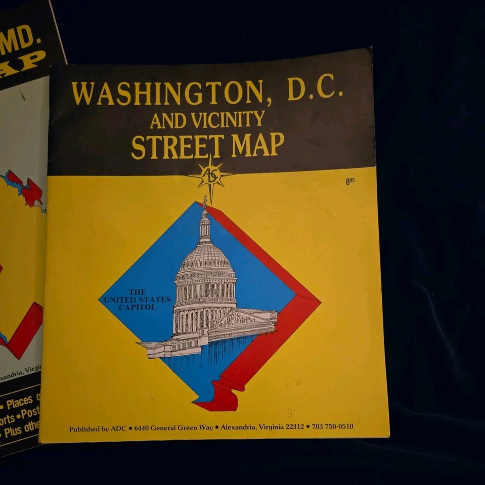 Vintage ADC's Street Map of Washington, DC & Montgomery Co, MD ...