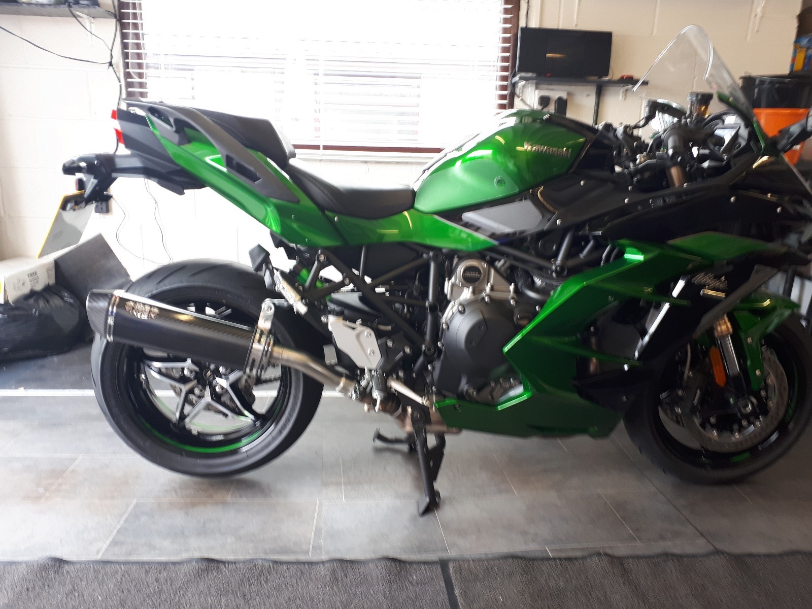 Kawasaki Ninja H2SX H2SE NINJA - Performance Carbon Motorbike Exhaust ...