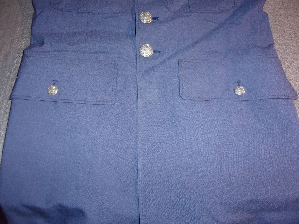 1984 4 BUTTON MENS JACKET UNIFORM DRESS JACKET SHADE 1574 USAF AIR ...
