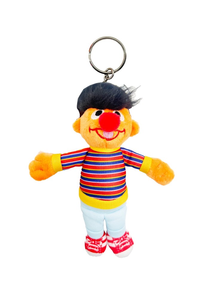 Sesame Street Bert, Ernie, and Oscar Plush Keychains with Travel Bag | eBay