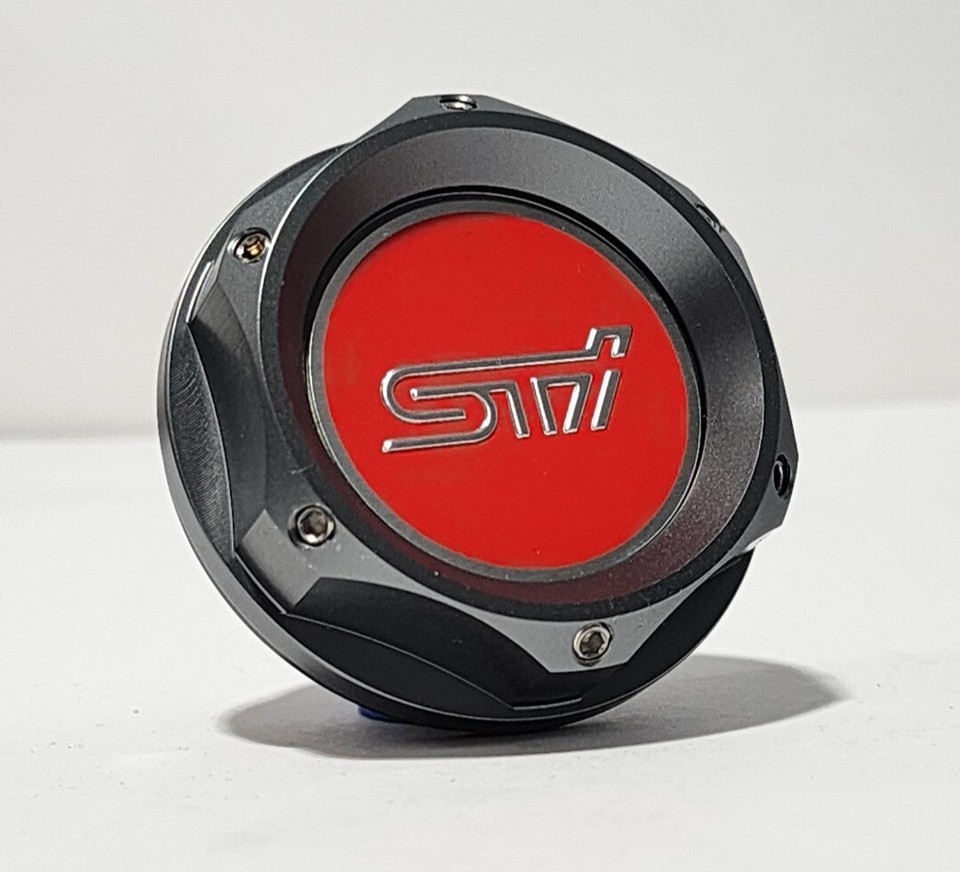 GUNMETAL BILLET ALUMINUM ENGINE VALVE COVER OIL FILLER CAP FOR SUBIE ...