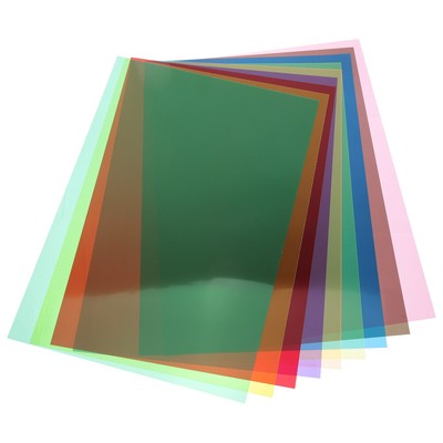 9 Pcs Color Pvc Sheet Light Diffuser Film Photographic Lighting Filters ...