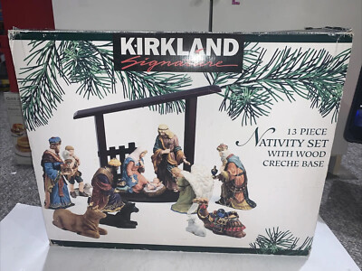Kirkland signature Nativity 13-piece Set Hand Painted Porcelain | eBay