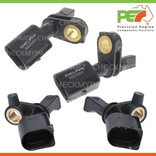 4x OEM Wheel Speed Sensors Full Set - FR & RR For Volkswagen Polo 1.8L ...