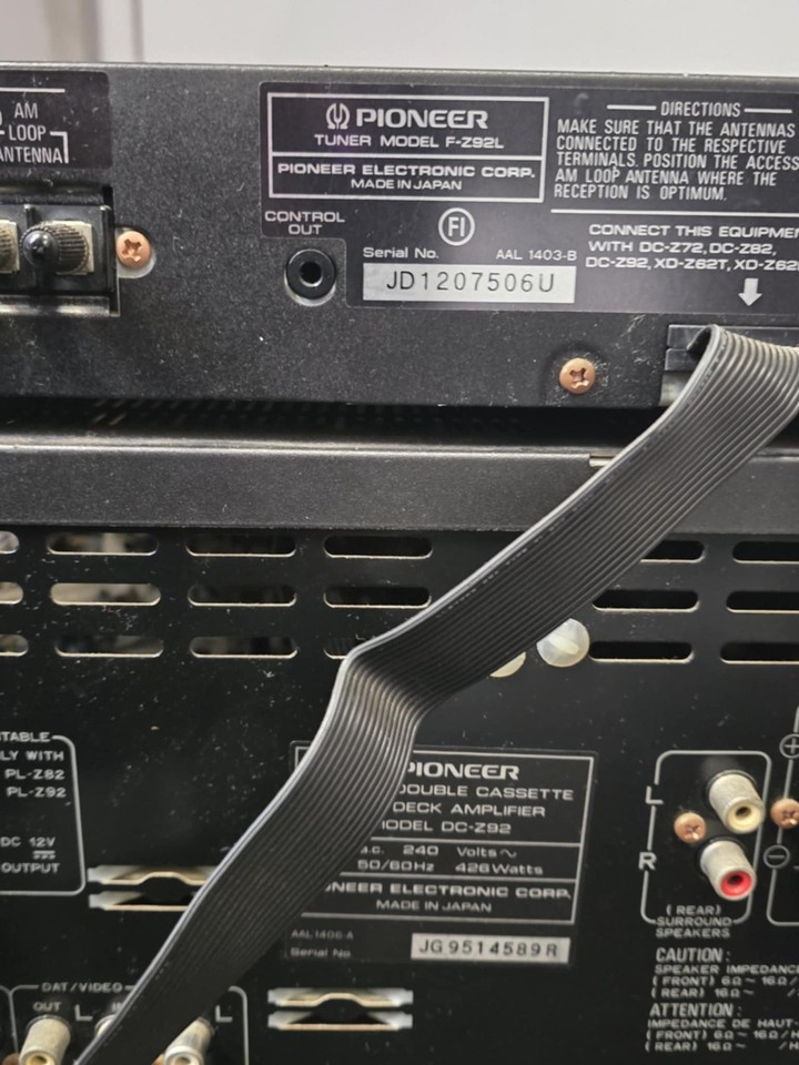 Pioneer Hi-Fi Separates Stack System DC-Z92 And F-Z92L | eBay UK