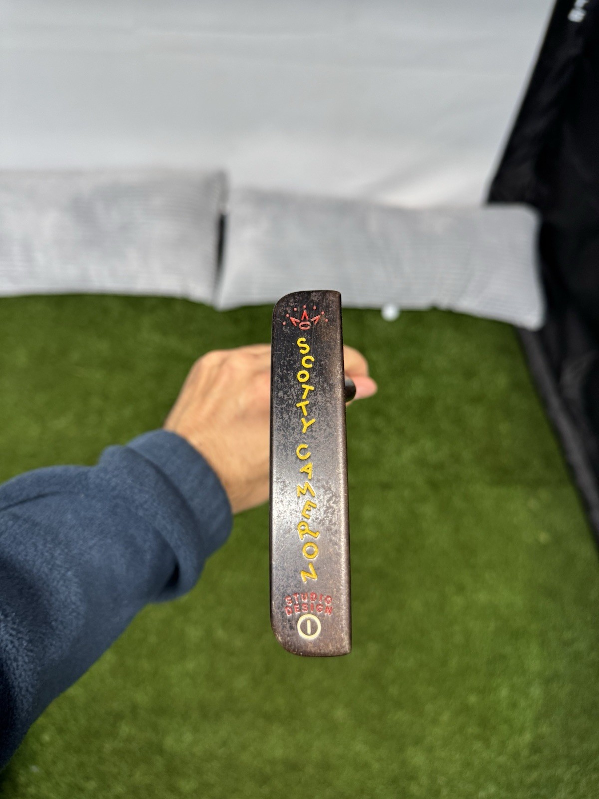 Lefty Titleist Scotty Cameron Studio Design 1 Putter Headcover&Divot ...