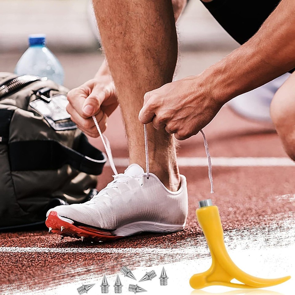 7mm 48Pcs Stainless Steel Track Spikes + Wrench tool Replacement For ...