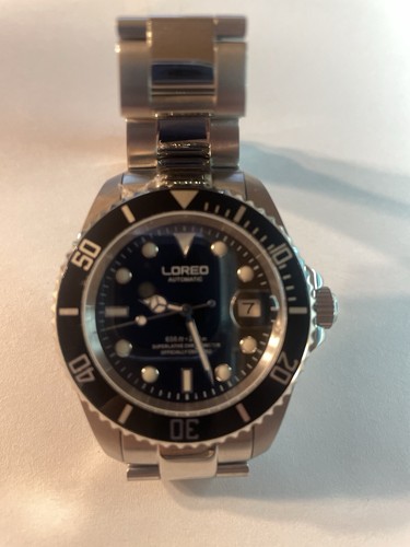 Loreo Mens Diver Automatic Date L9201G Black Dial - USA Seller | eBay