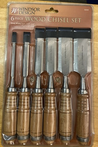 Windsor Design 6pc Wood Chisel Set: 1/4", 1/2", 3/4", 1", 1-1/4" & 1-1/2" #56364 | eBay