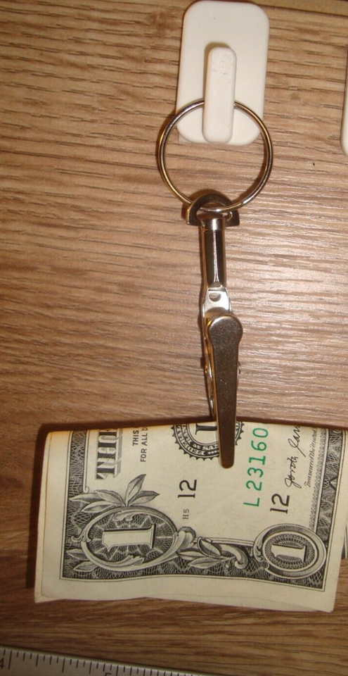 $2.50 SALE All Metal Alligator ROACH CLIP Smoke Clip Note Holder 1" Key ...