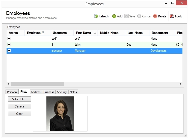 Employee Time Clock Software with DigitalPersona HID 4500 Fingerprint ...