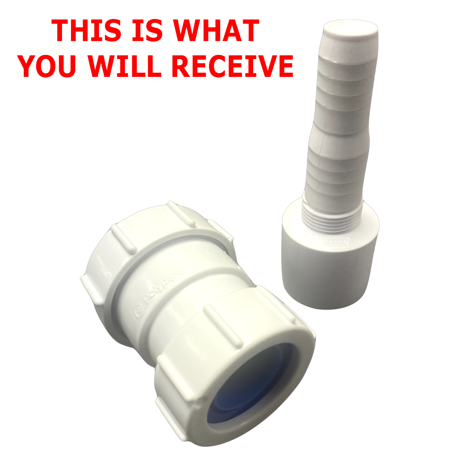 32mm - 36mm Pipe Washing Machine Spigot Waste Nozzle Compression Fit ...