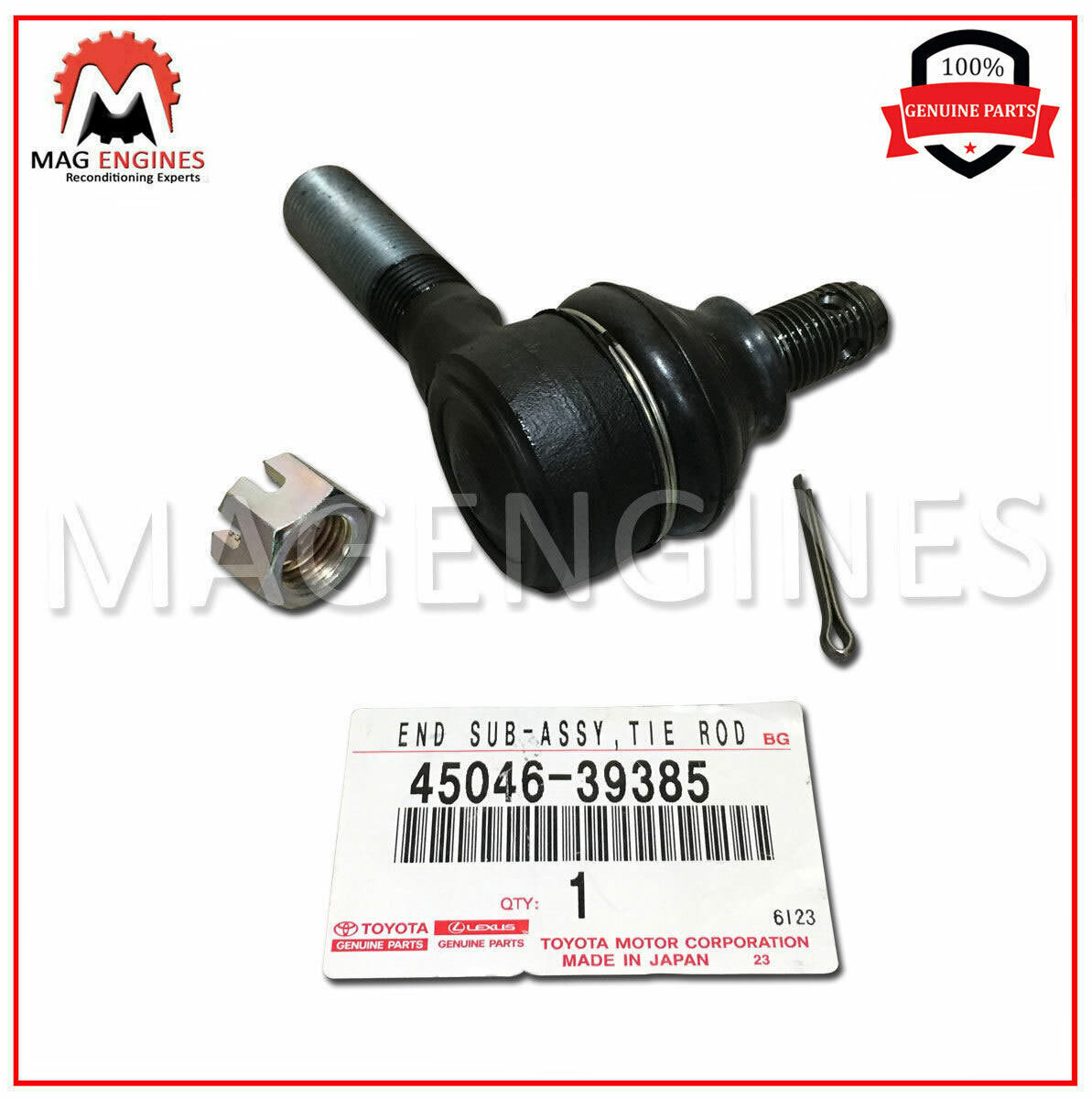 45046-39385 GENUINE OEM TIE ROD END SUB-ASSY, LH 4504639385 | eBay