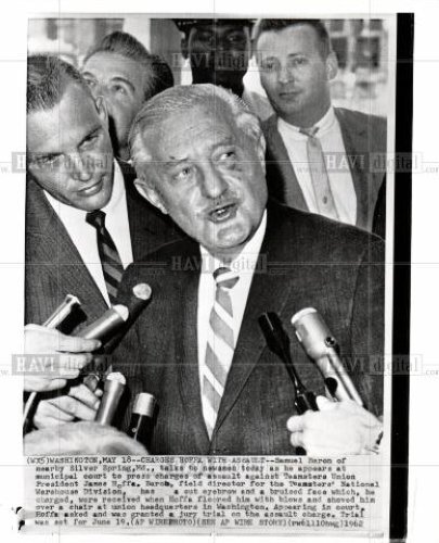 1962 press photo Samuel Barron James Hoffa teamsters | eBay