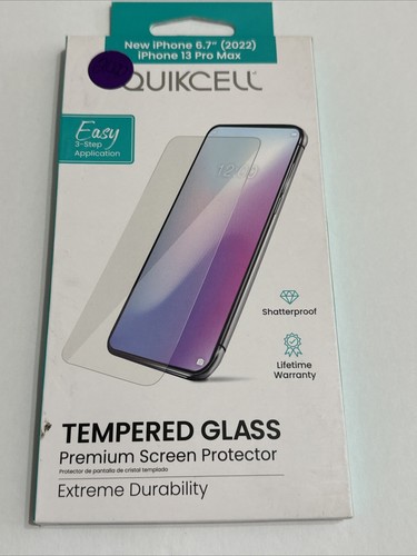 QUIKCELL Premium Tempered Glass Screen Protector for Apple iPhone 13 ...