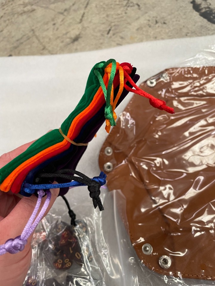 6 Sets DND Dice Polyhedral Dungeons and Dragons Rolling Dice for RPG ...