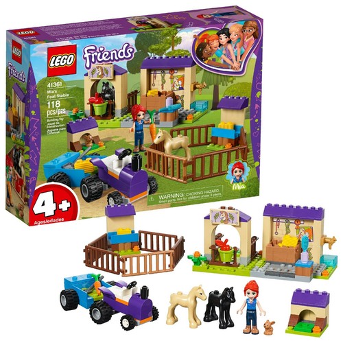 GENUINE LEGO FRIENDS Mia's Foal Stable Building Kit, #41361, BRAND NEW ...