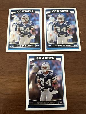 3 2006 Topps Chrome Refractors Dallas Cowboys Football Cards #74 Marion ...