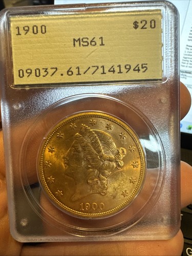 1900 Liberty Head $20 Gold Double Eagle Coin PCGS61 | eBay