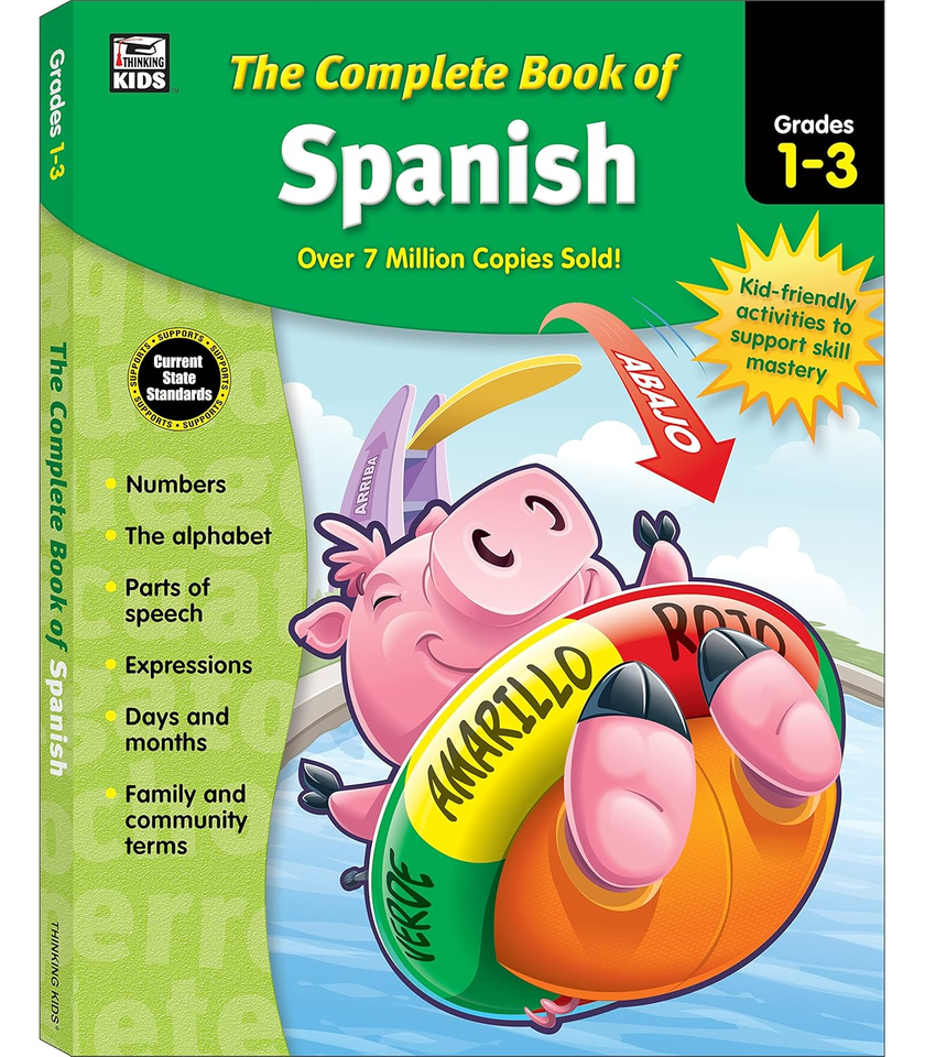 Complete Book of Spanish Workbook for Kids, Grades 1-3 Spanish Learning ...