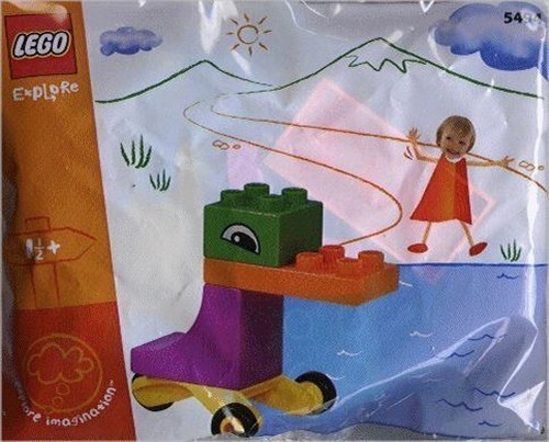 Duplo LEGO Pe-Beutel Set 5494 Erkunden Ente auf Rädern Promo Selten ...