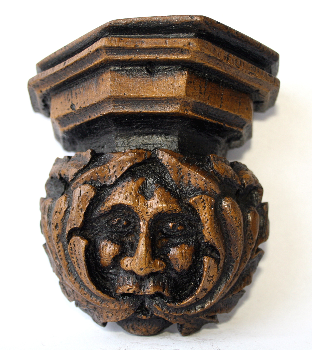 Green Man Corbel Medieval Reproduction Carving English Heritage Hand ...