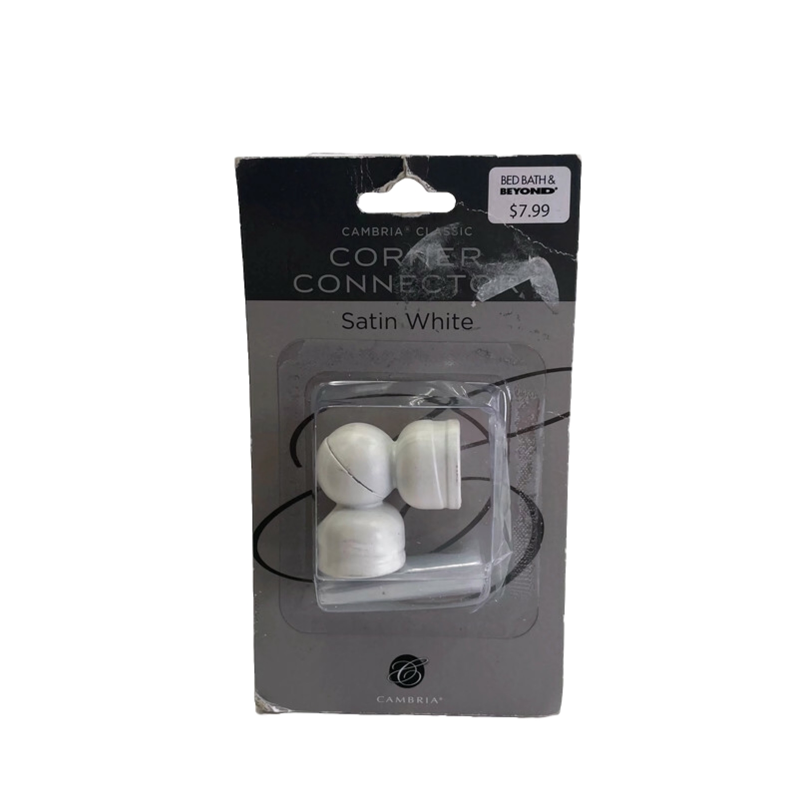 Corner Connector in Satin White Premium Quality by Cambria Classic ...