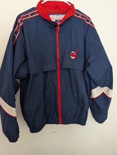 Vintage Cleveland Indians Chief Wahoo Pro Player Full Zip Windbreaker ...