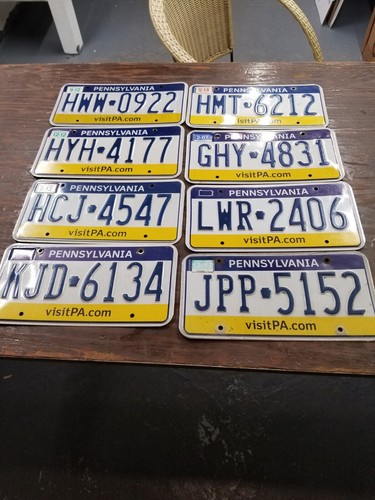Expired PENNSYLVANIA visitPA.com LICENSE PLATEs Lot Of 8 Expired 2010 ...
