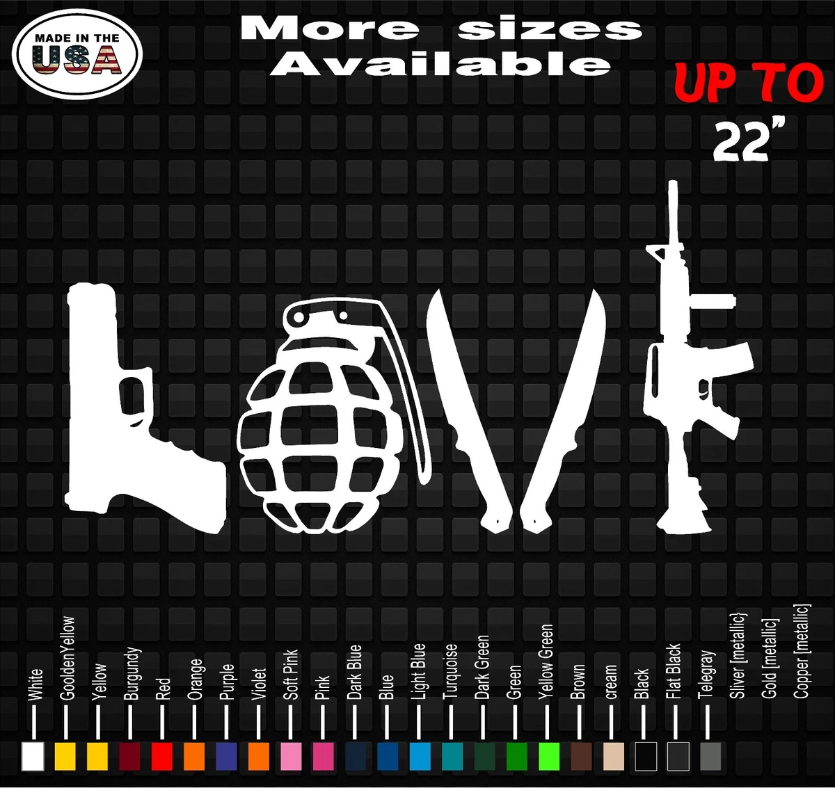 Gun Love Decal