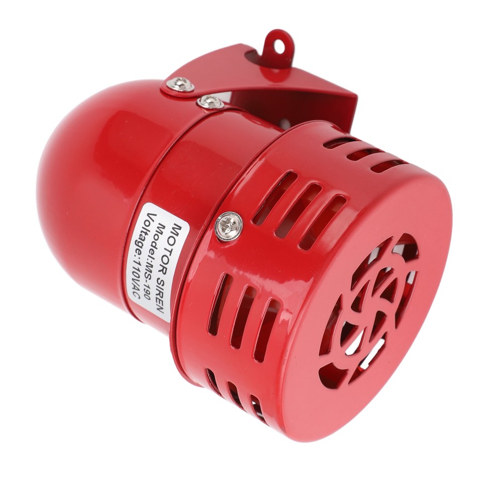 Motor Horn Buzzer Siren 110 Decibels Electric Warning Strobe Siren Horn ...