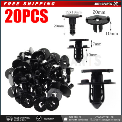 20pcs Fender Bumper Push Fascia Retainer Clips Fastener for Mitsubishi ...