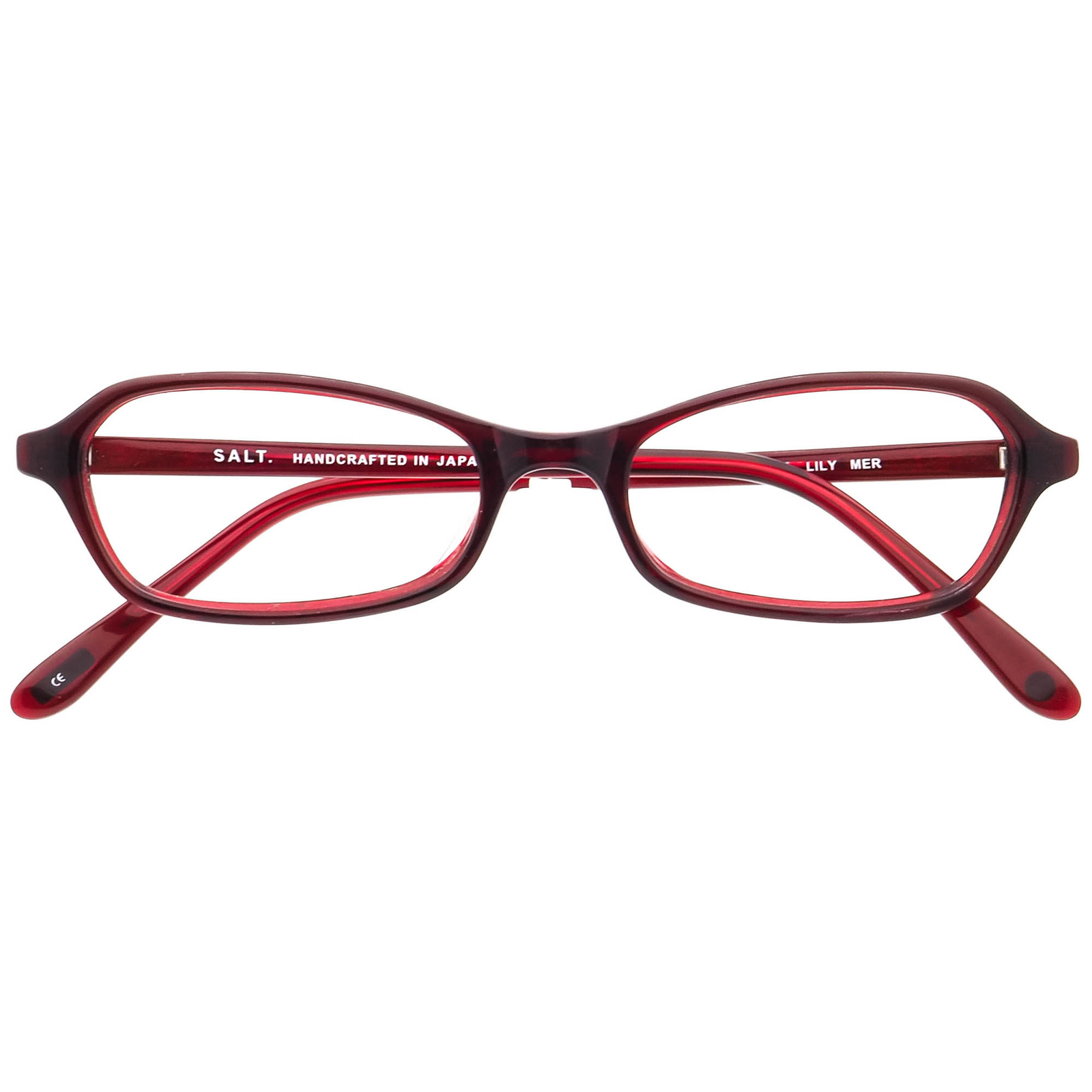 Salt. Women's Eyeglasses Lily MER Merlot Semi Cat Eye Frame Japan 49 ...