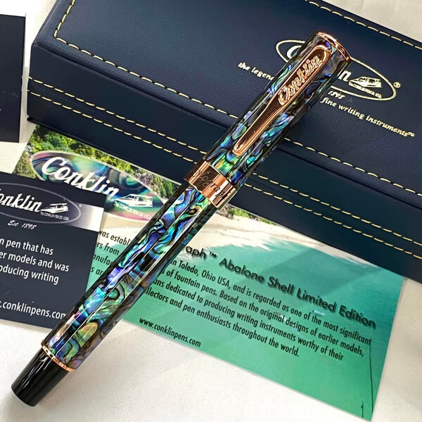 Conklin Stylograph Abalone Limited Edition 100 Fountain Pen | eBay